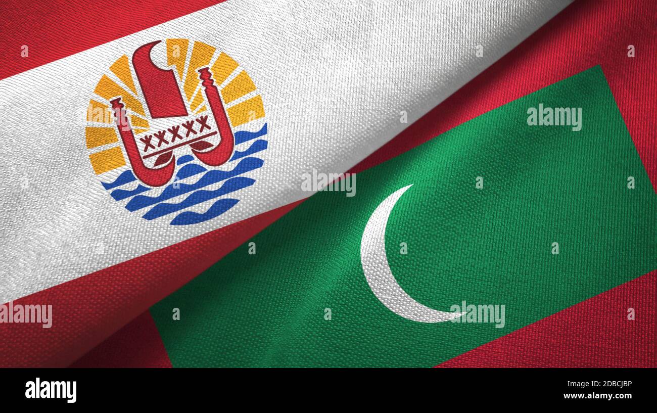 Maldives french polynesia flag hi-res stock photography and images - Alamy