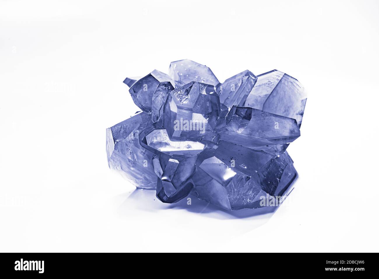 Natural crystals on a white background. Natural mineral Stock Photo - Alamy