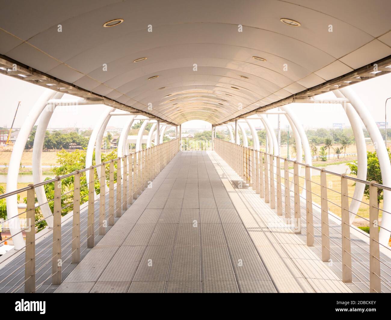 Street Bridge. Its a modern pedestrian bridge Stock Photo - Alamy