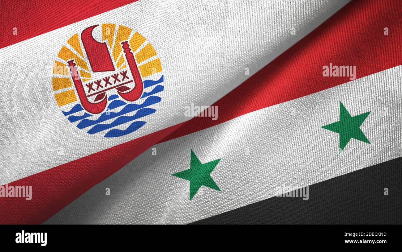 Syria french polynesia flag hi-res stock photography and images - Alamy