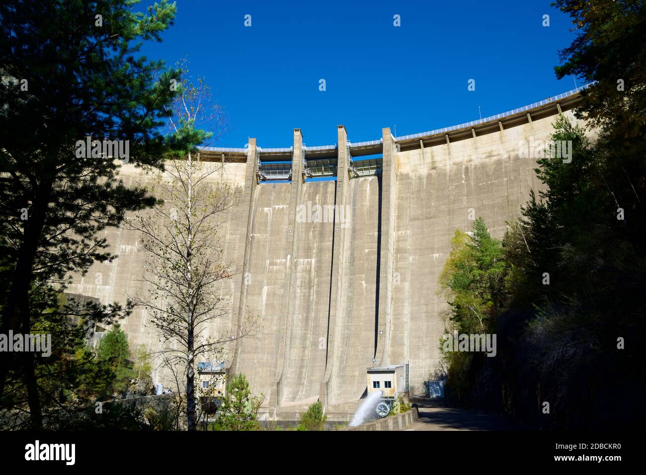 Bubal Dam in Tena Valley, Pyrenees, Huesca province, Aragon in Spain ...