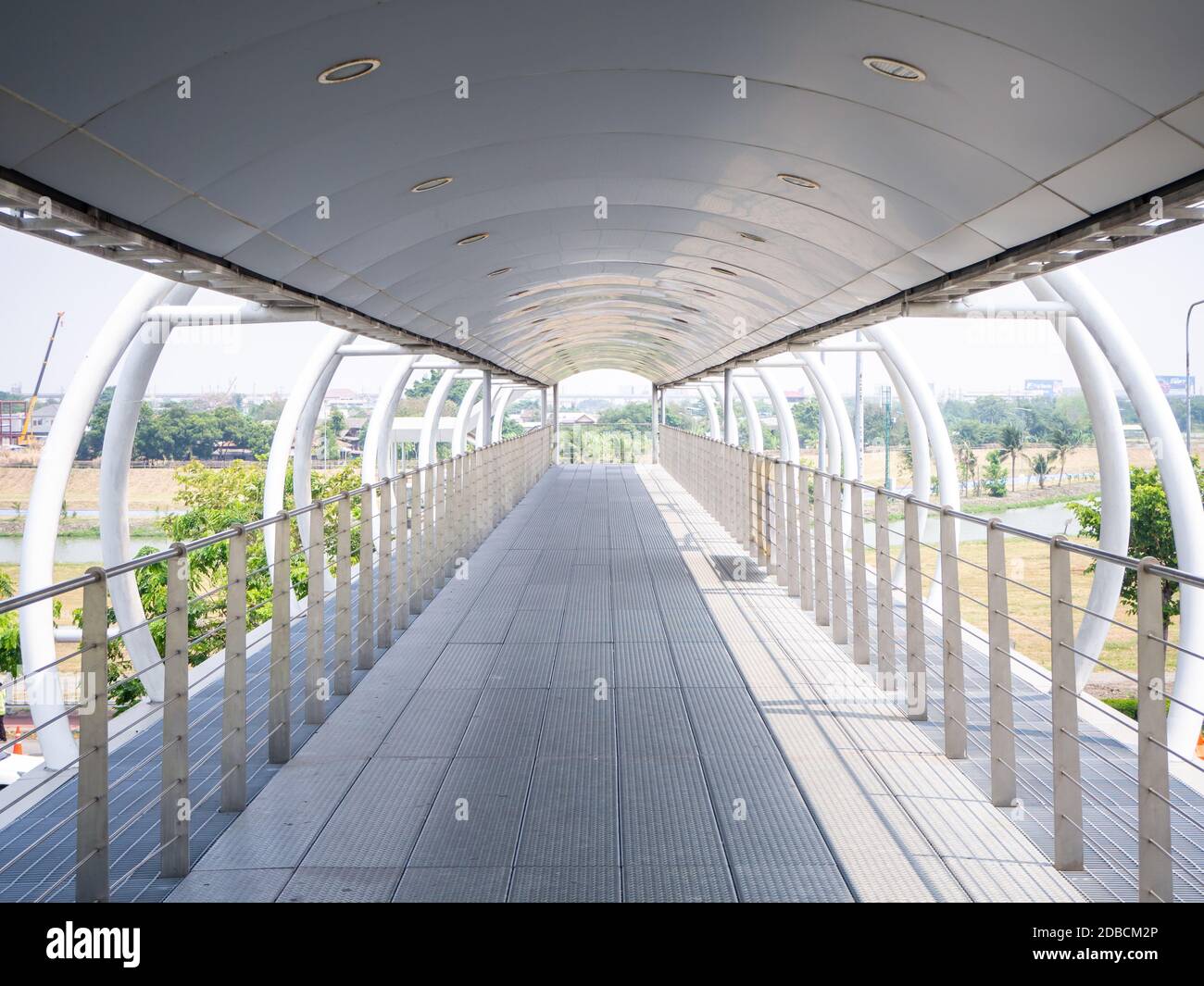 Street Bridge. Its a modern pedestrian bridge Stock Photo - Alamy