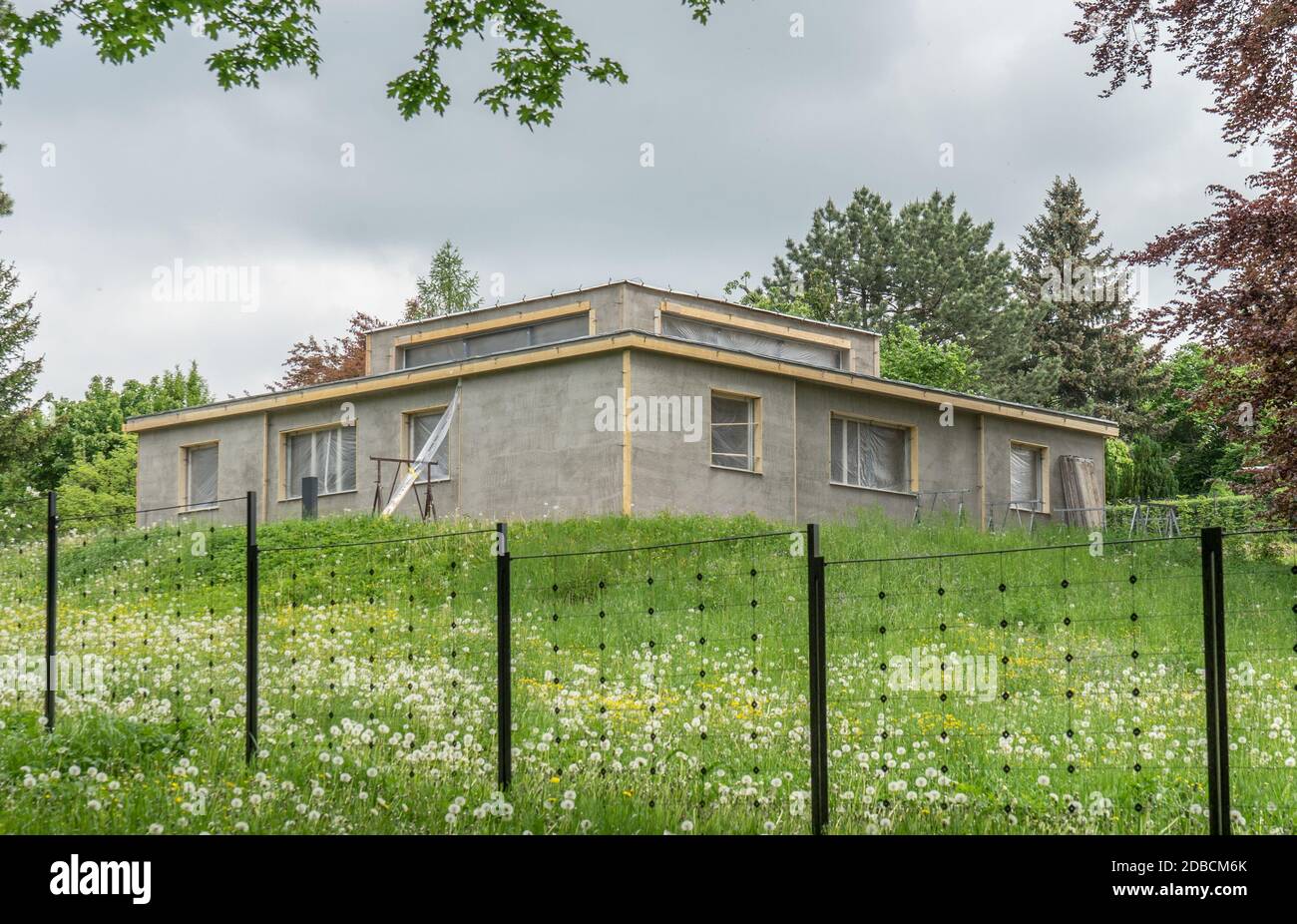 Model house of the Weimar Bauhaus by Georg Muche during the renovation ...