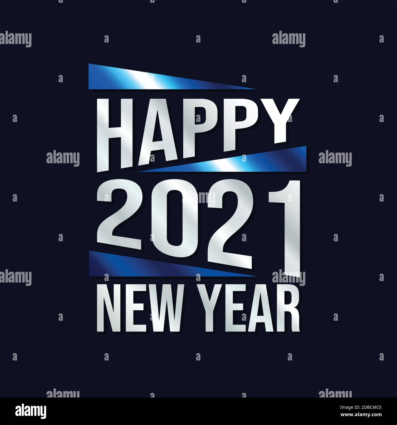 Collection of 2021 Happy New Year signs symbols. Vector illustration ...