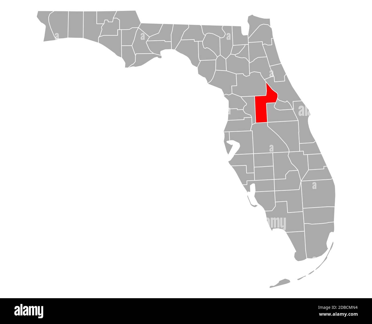 Lake county florida map hi-res stock photography and images - Alamy