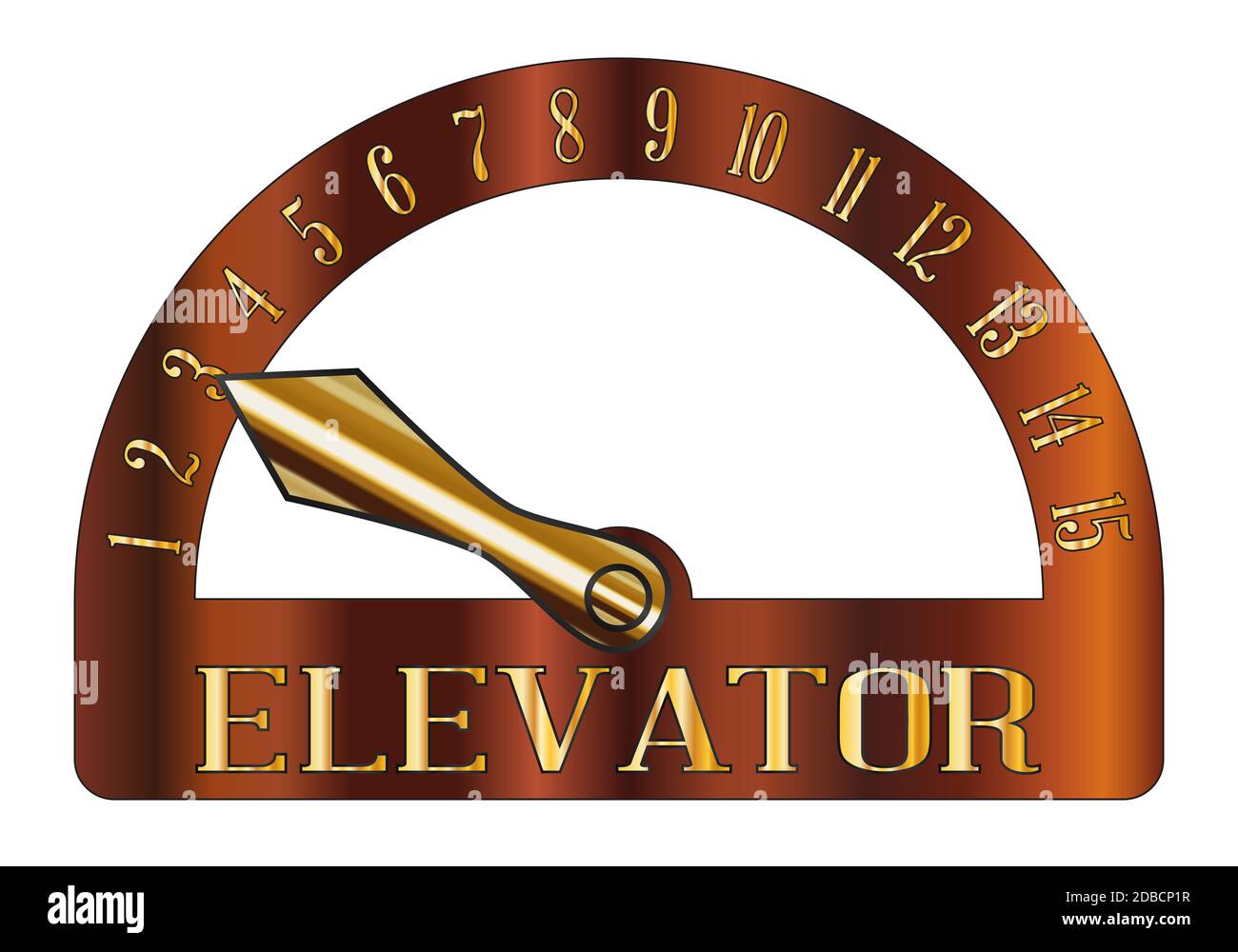 Elevator level indicator Cut Out Stock Images & Pictures - Alamy