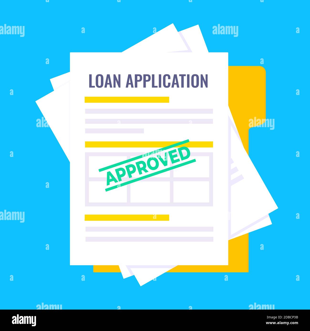 Loan application form credit on Stock Vector Images - Alamy