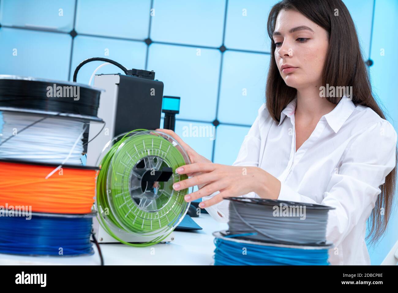 Woman printer hi-res stock photography and images - Alamy