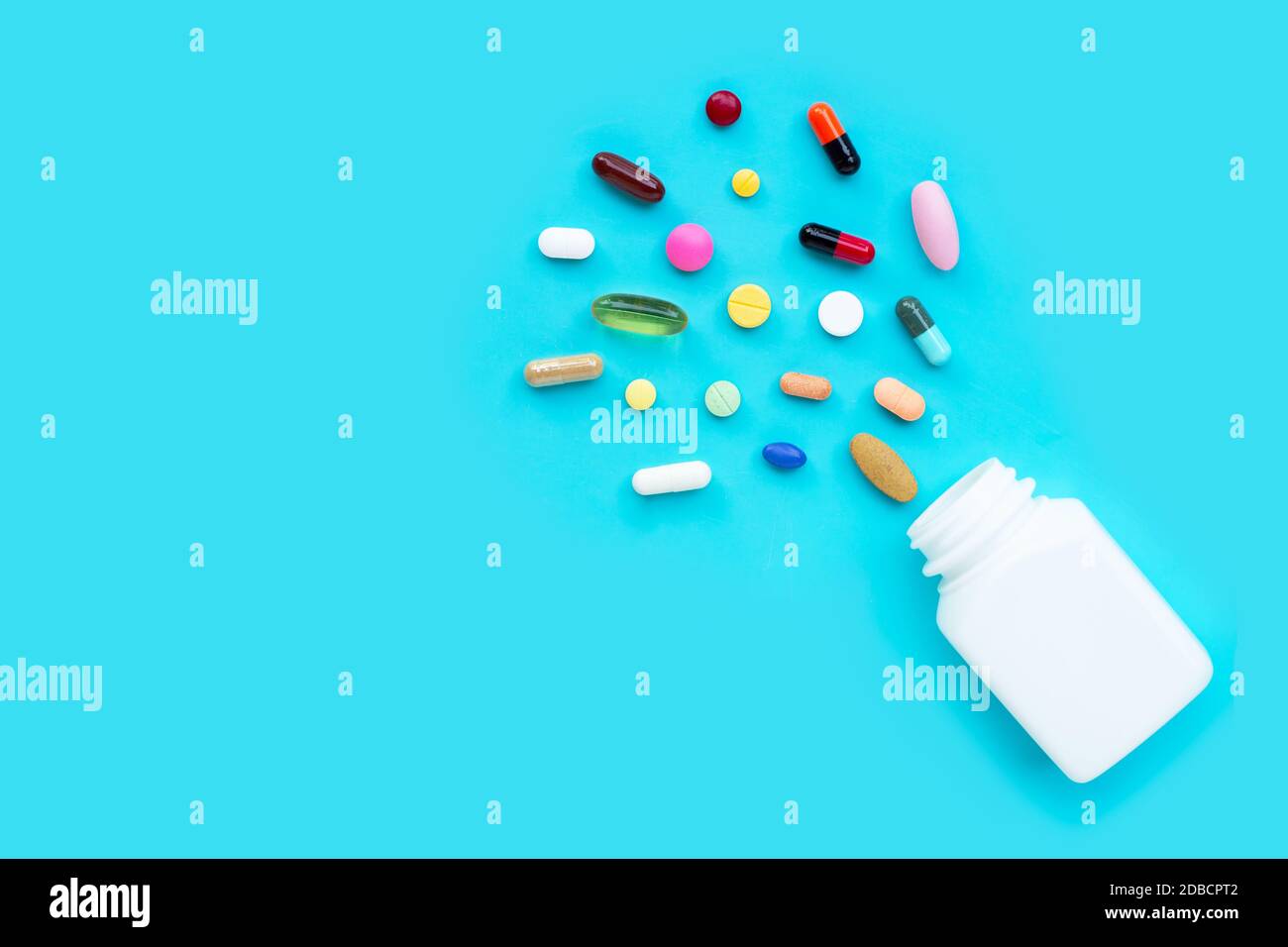 Concept health beauty blue capsules hi-res stock photography and images ...