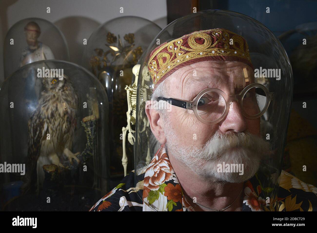 Brighton based science fantasy/steampunk author Robert Rankin. Picture ...