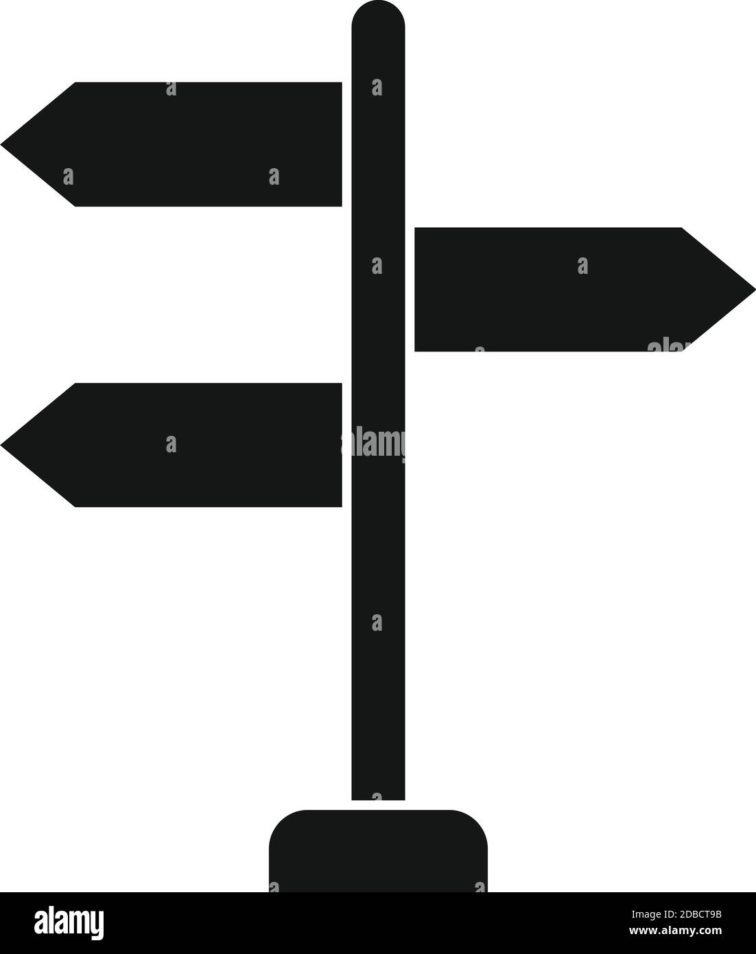 Guide sign board icon, simple style Stock Vector Image & Art - Alamy