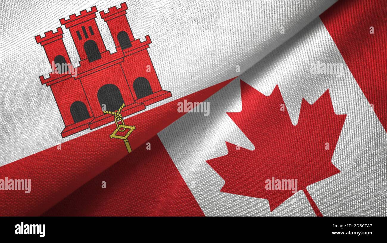 Canada gibraltar flag hi-res stock photography and images - Alamy
