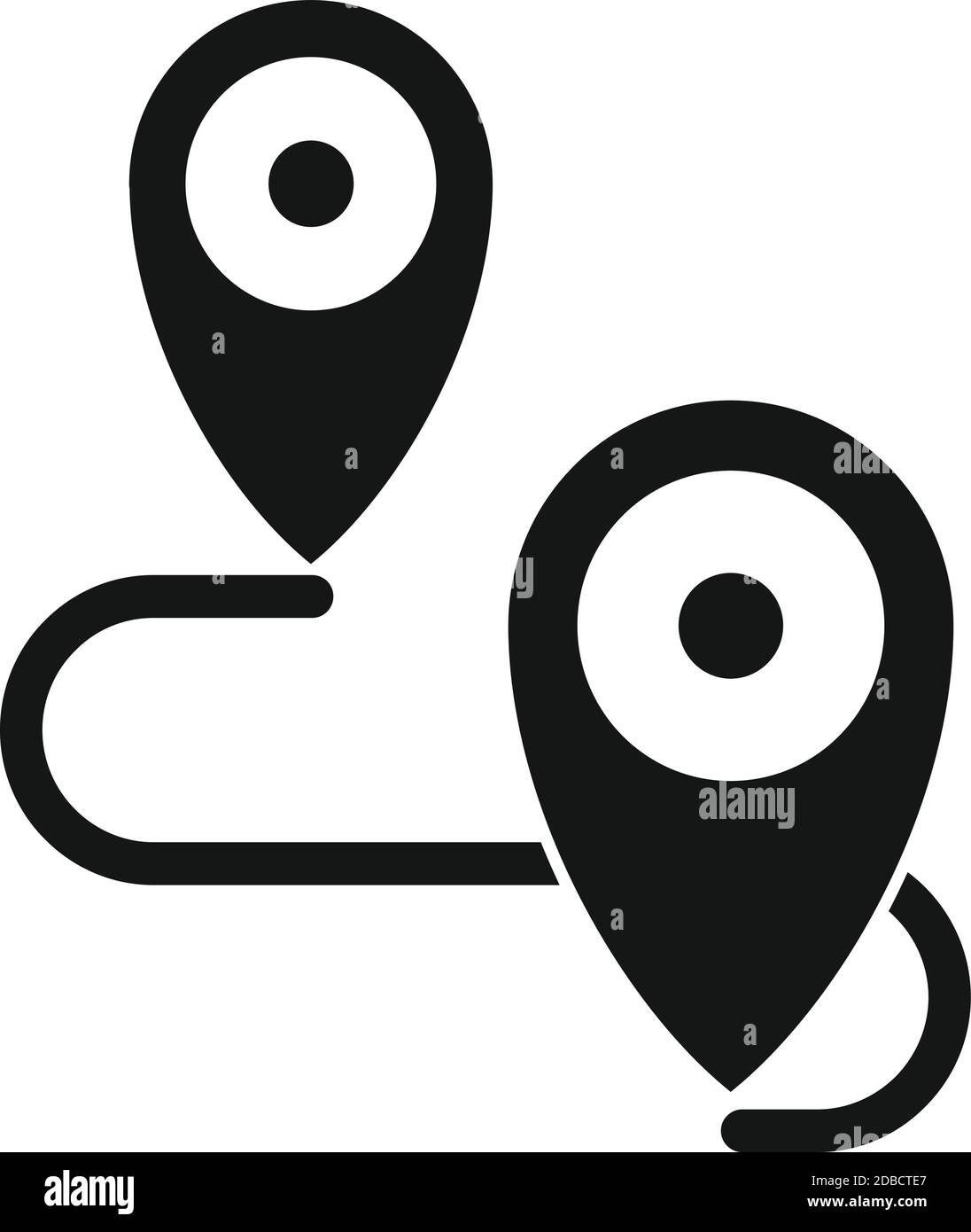 Guide road route icon, simple style Stock Vector Image & Art - Alamy