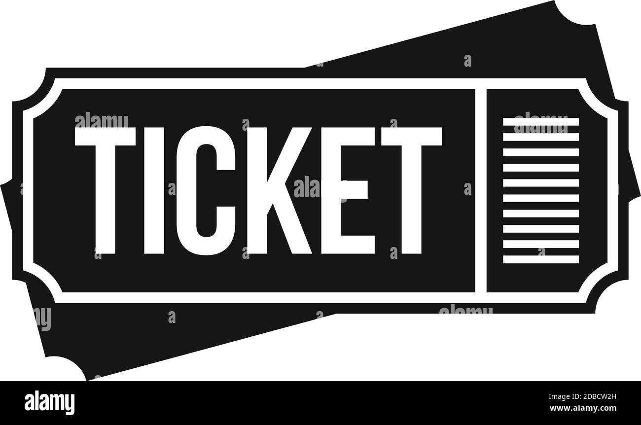 Guide paper ticket icon, simple style Stock Vector Image & Art - Alamy