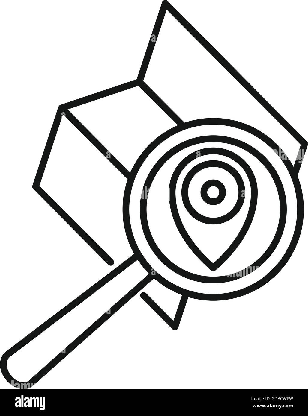 Guide map icon, outline style Stock Vector Image & Art - Alamy