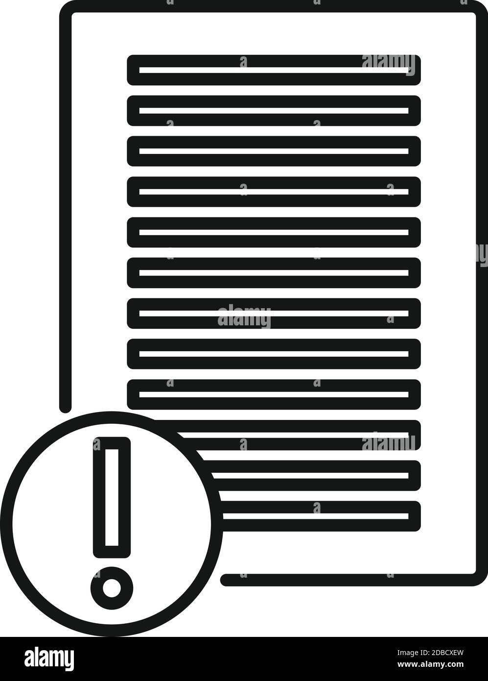 Guide document paper icon, outline style Stock Vector Image & Art - Alamy