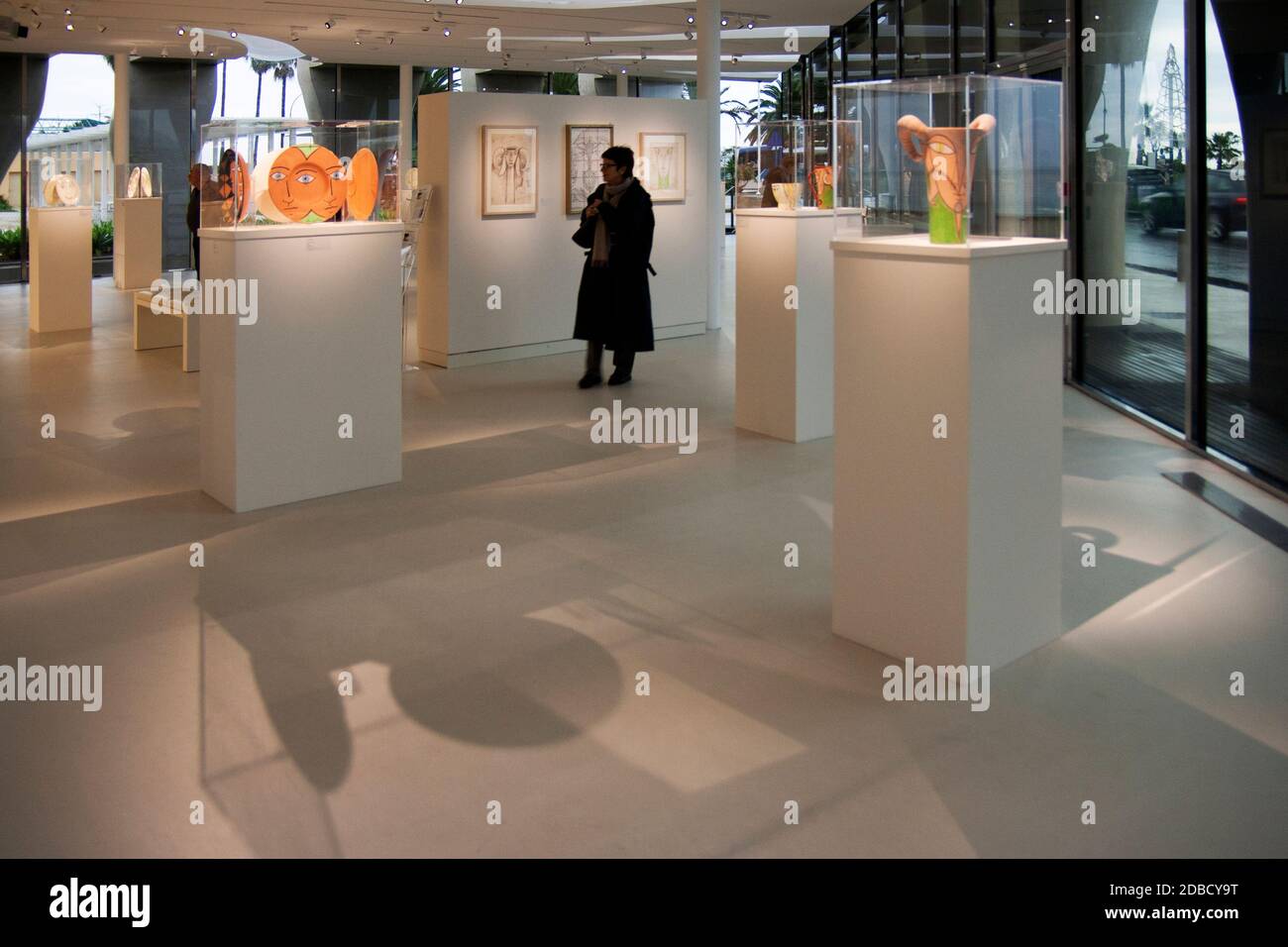 Visitors in the Jean Cocteau Museum Collection Severin Wunderman Stock ...