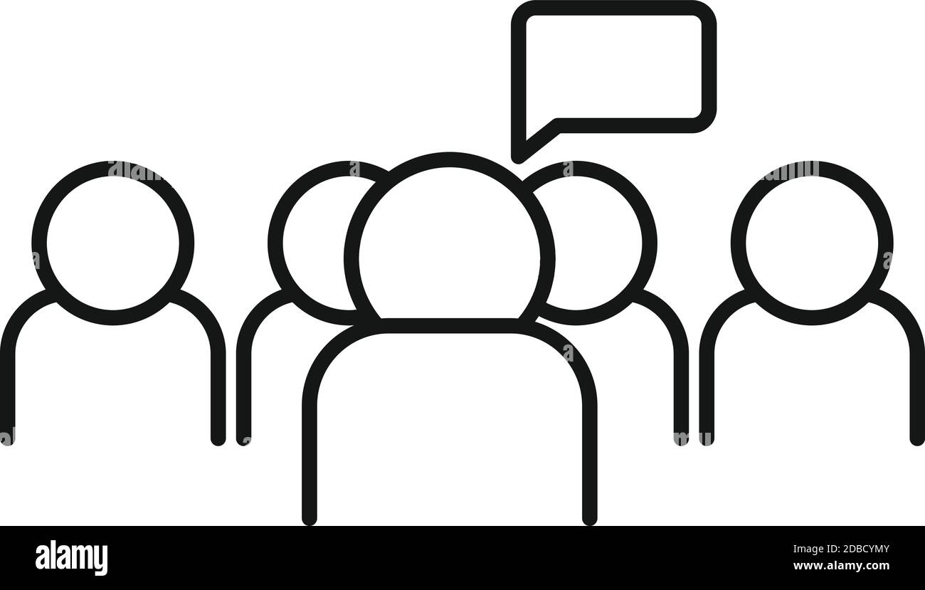 Guide tour group icon, outline style Stock Vector Image & Art - Alamy