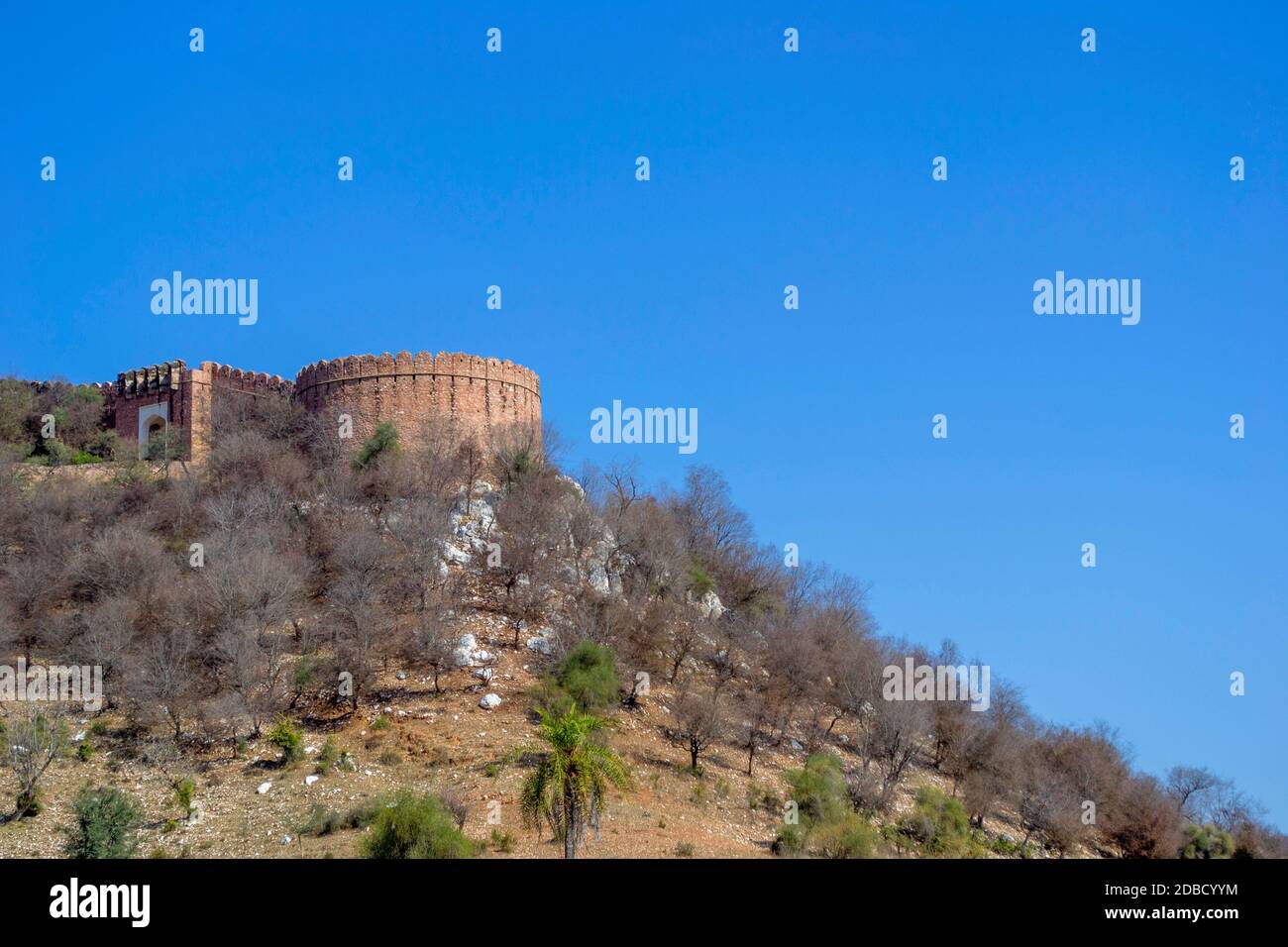 Kankwadi or Kankwari fort façade, Sariska Tiger Reserve, Alwar ...
