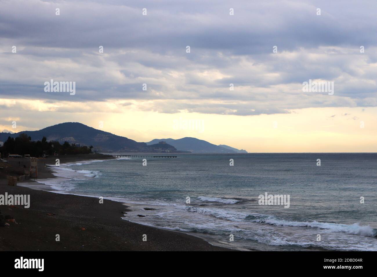 Alanya Black Sea shoreline landscape. Turkey Stock Photo - Alamy