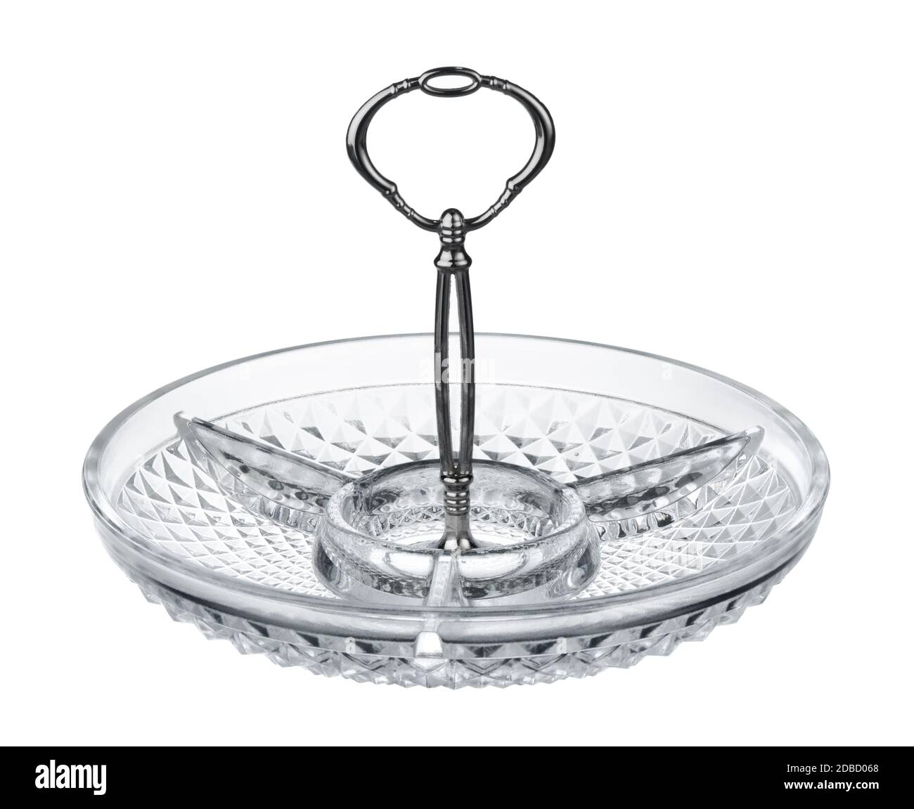 Glass fruit bowl / storage container isolated on white Stock Photo - Alamy