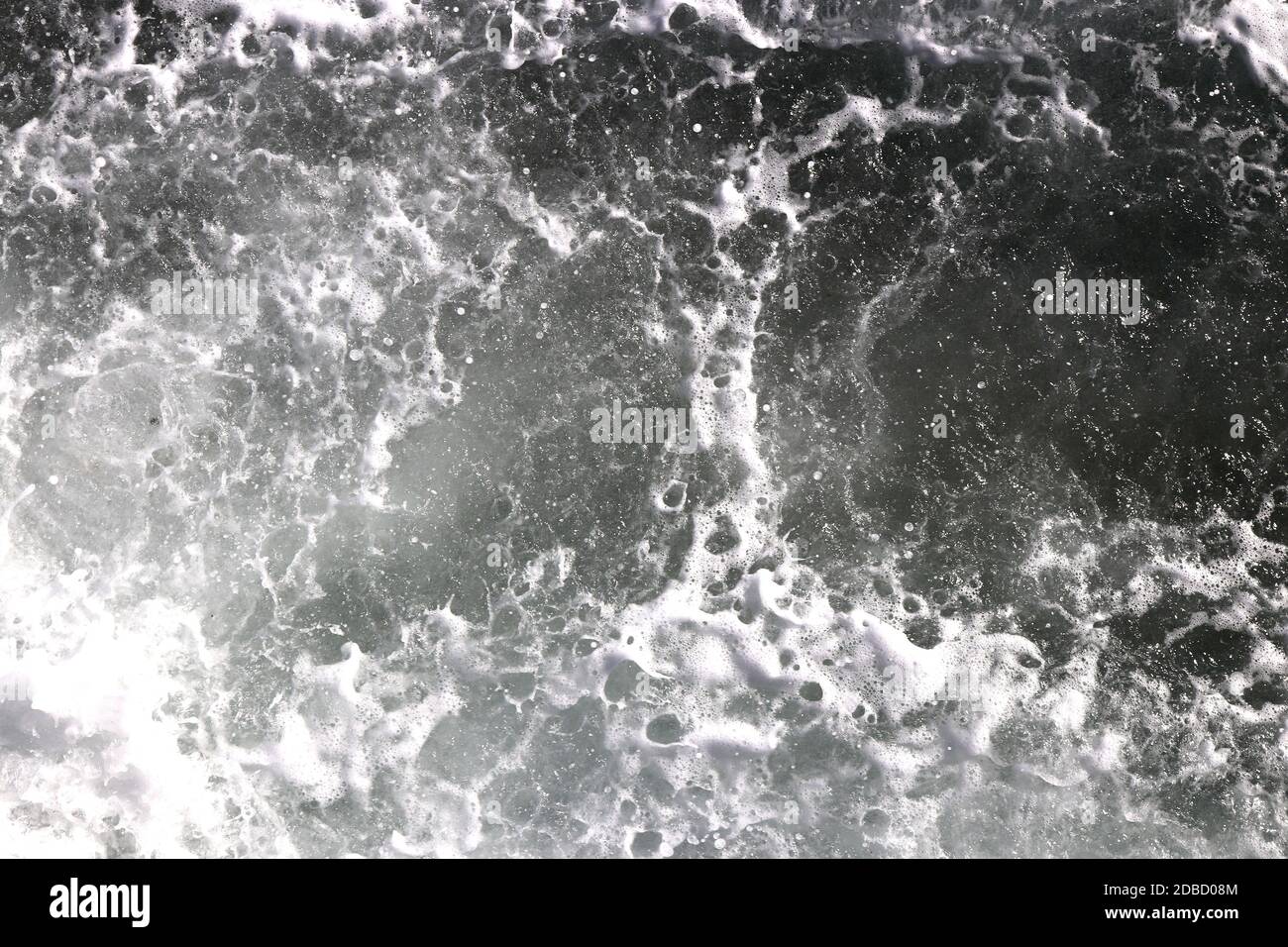 Sea wave foam texture. Marine aqua motion surface background. Outdoor ...