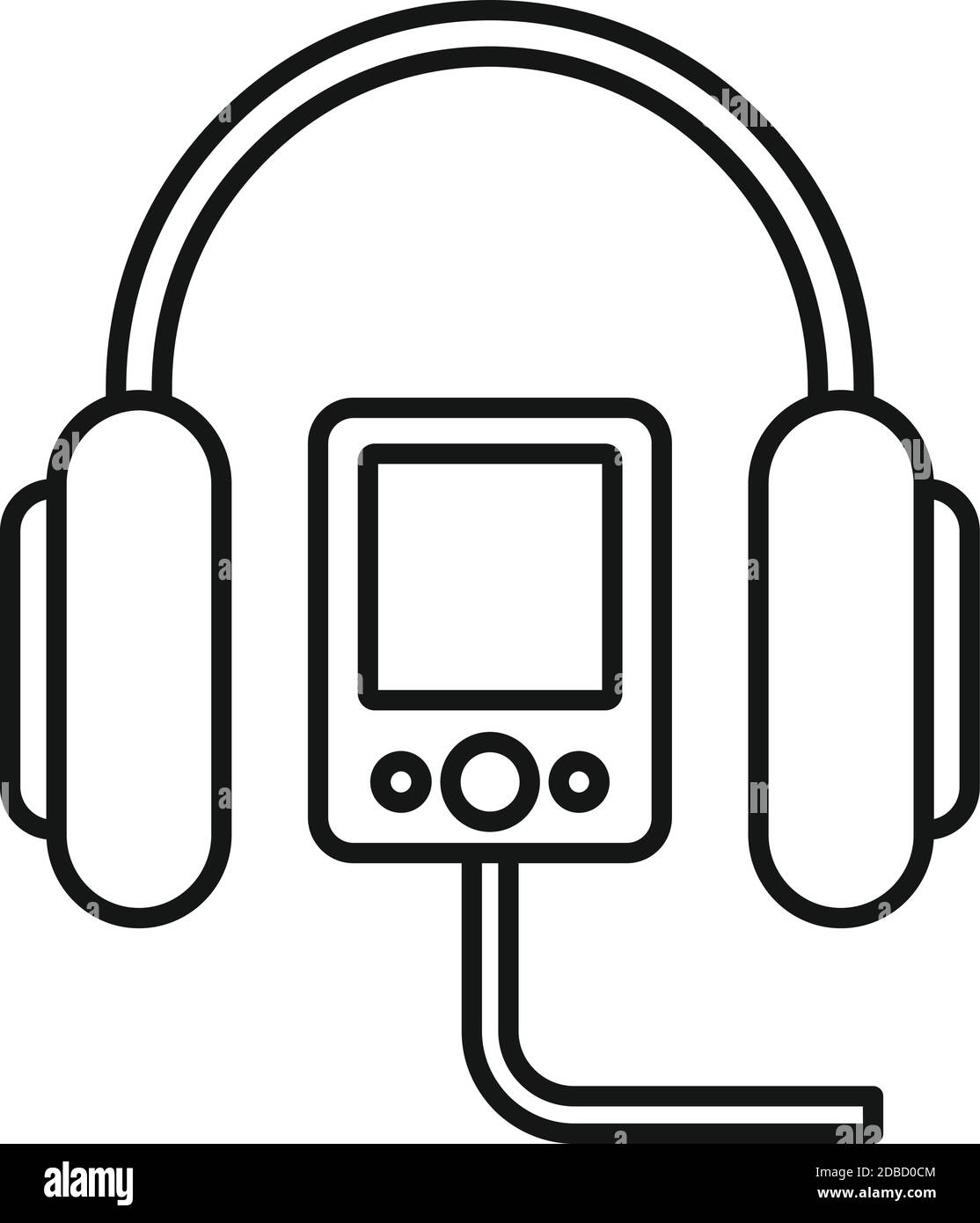 Guide music player icon, outline style Stock Vector Image & Art - Alamy