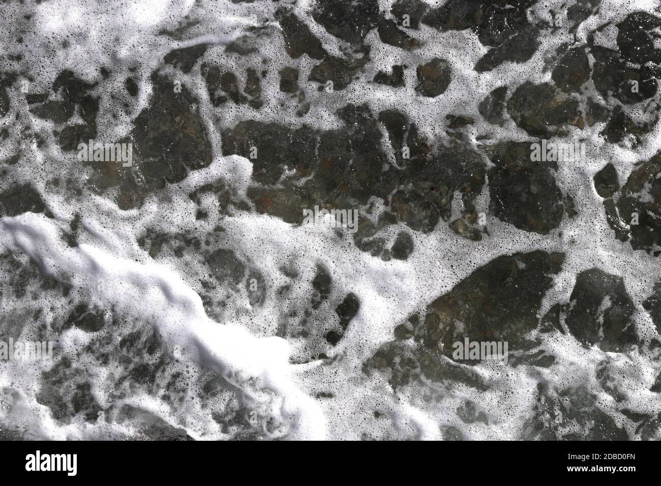 Sea wave foam texture. Outdoor water froth swirls backdrop Stock Photo ...