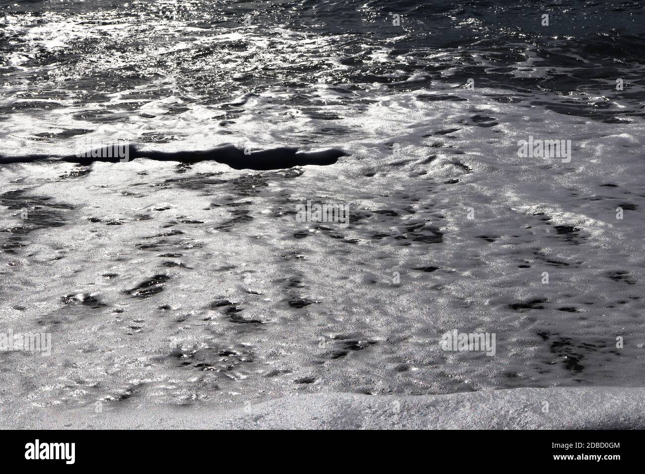 Marine aqua motion surface background. Sea wave foam texture. Outdoor ...