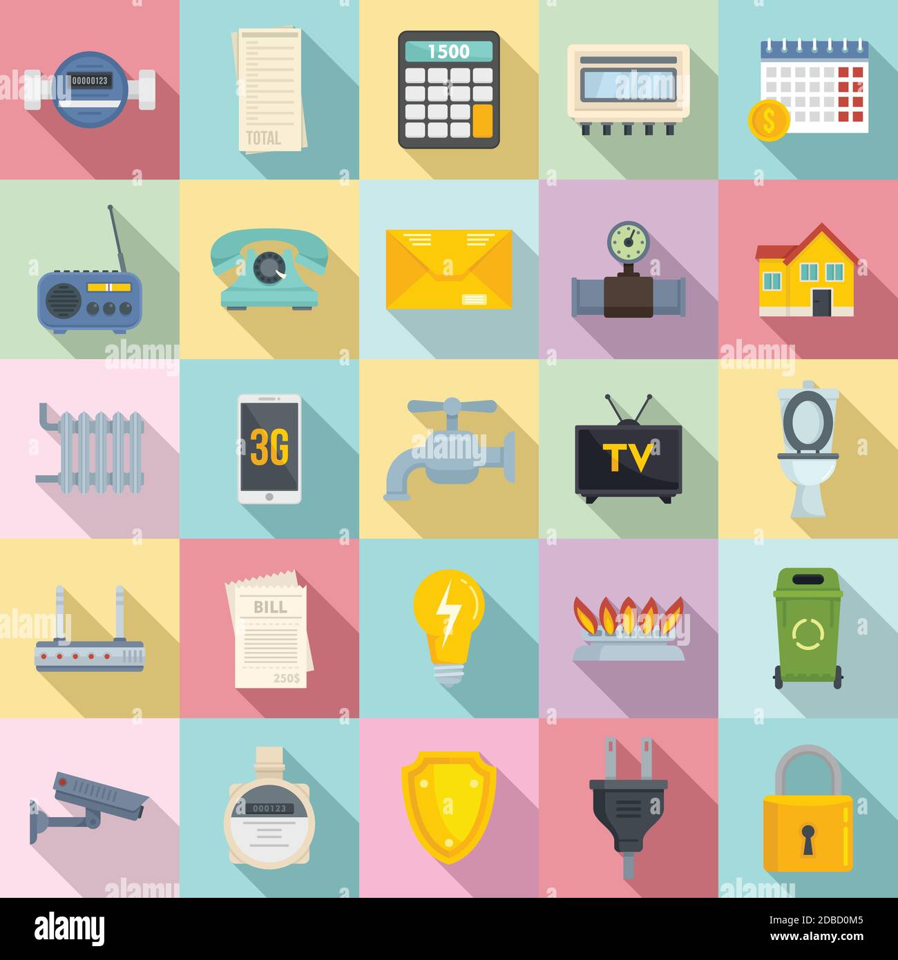 Power utilities Stock Vector Images - Alamy