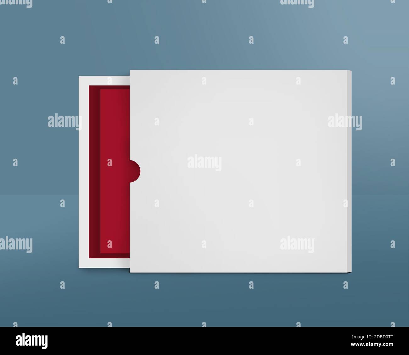 Presentation opened pull out box, mock up template ready for your ...