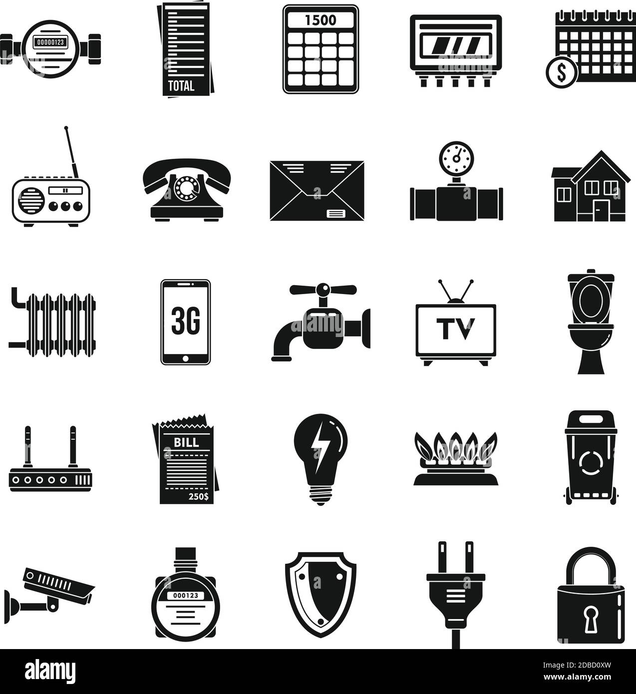 Electric utilities Stock Vector Images - Alamy