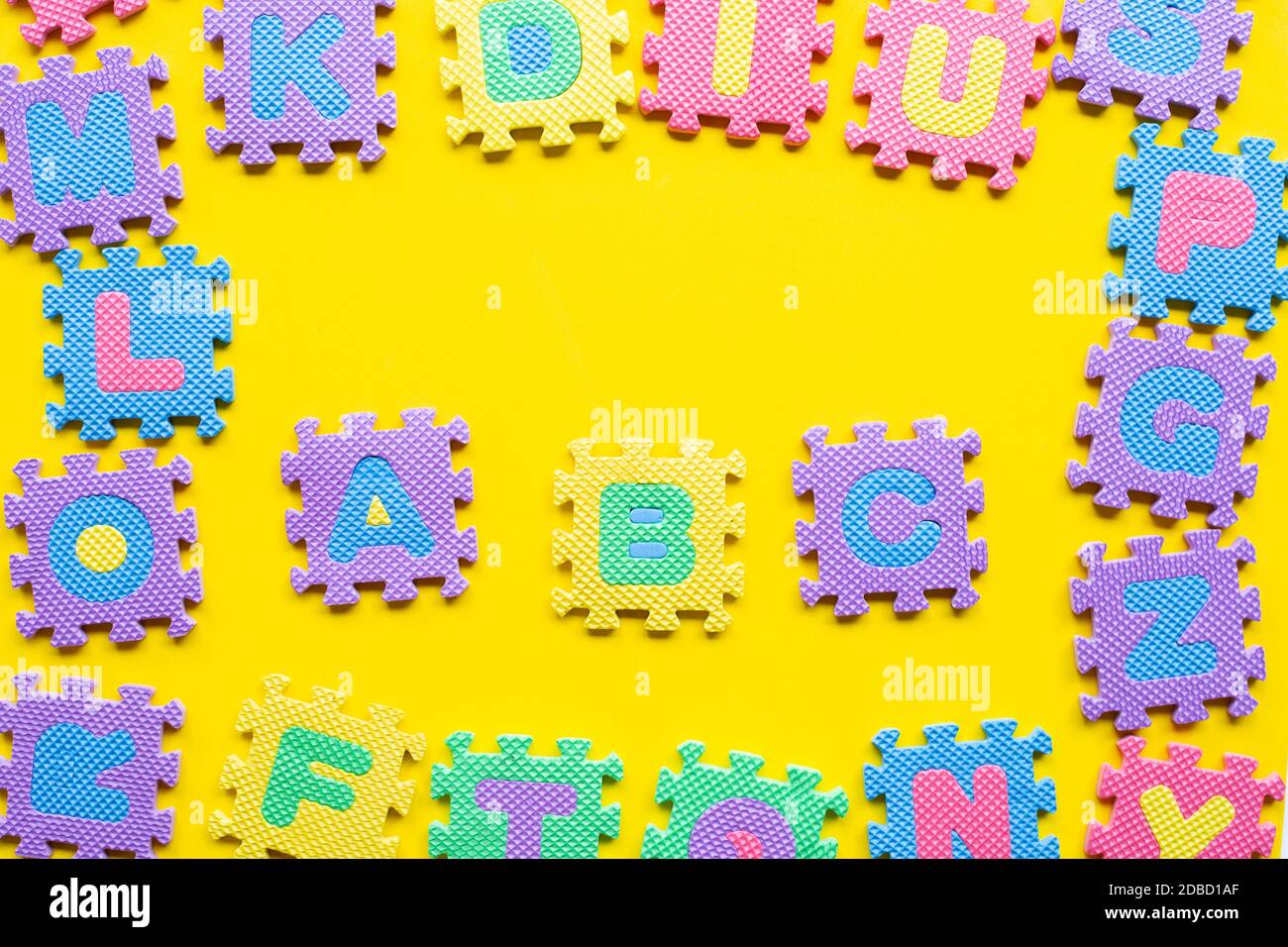 Alphabet foam pieces hi-res stock photography and images - Alamy