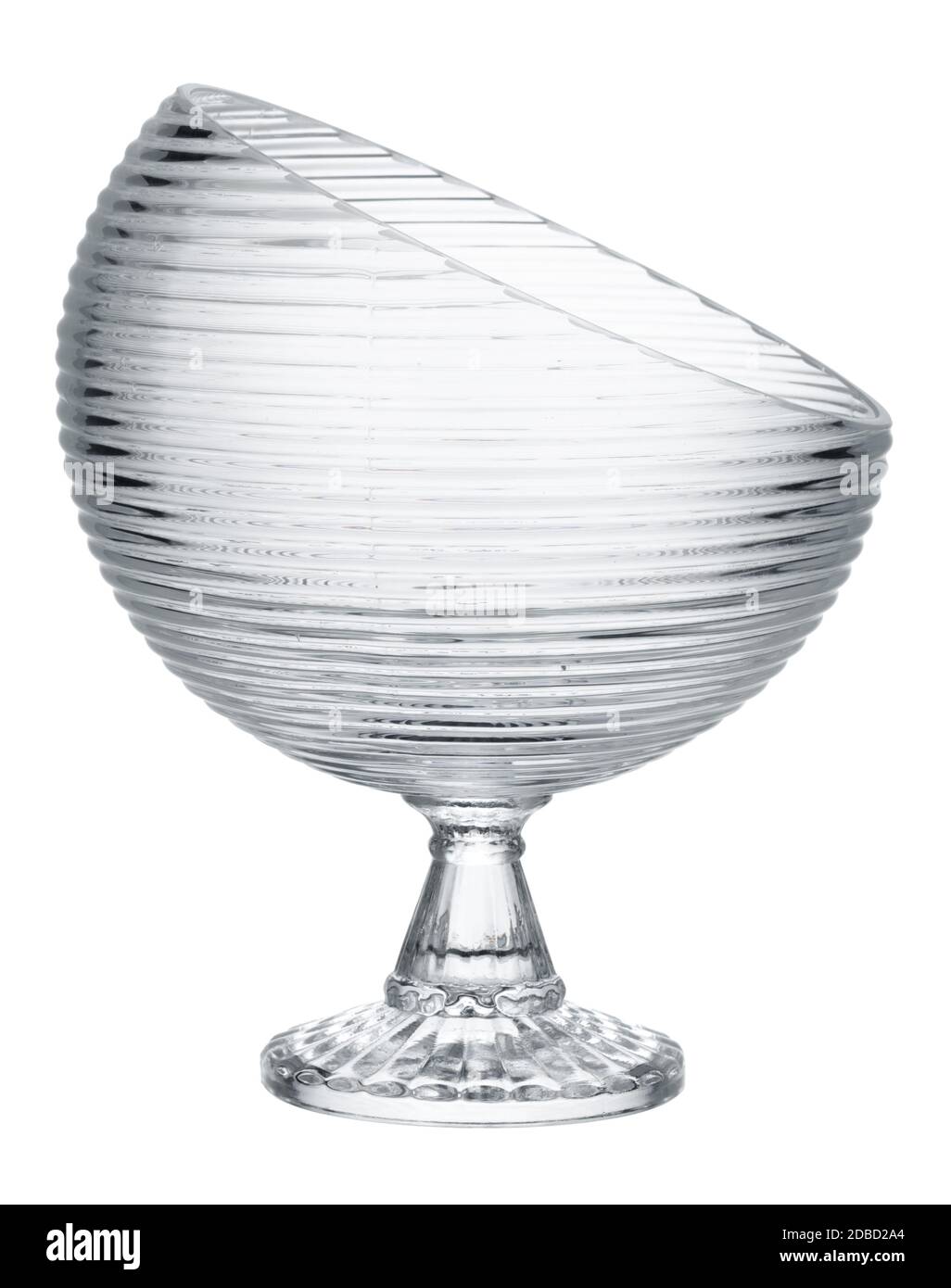 Glass transparent bowl isolated on white background Stock Photo - Alamy