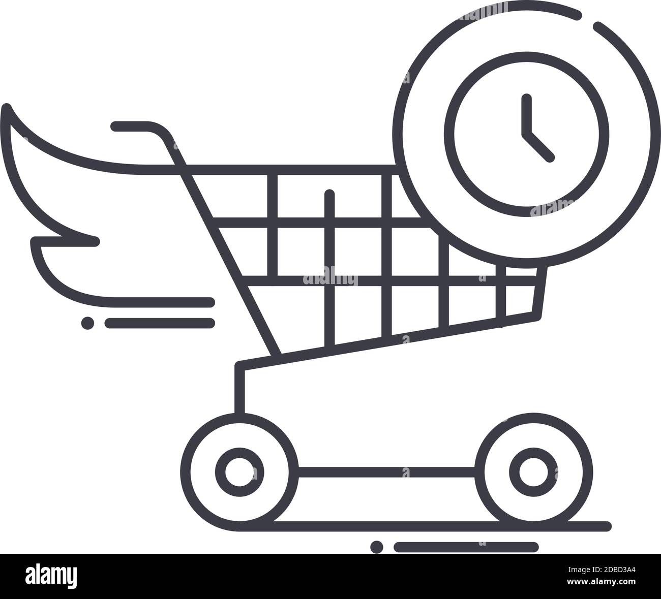 Revenue growth icon, linear isolated illustration, thin line vector ...