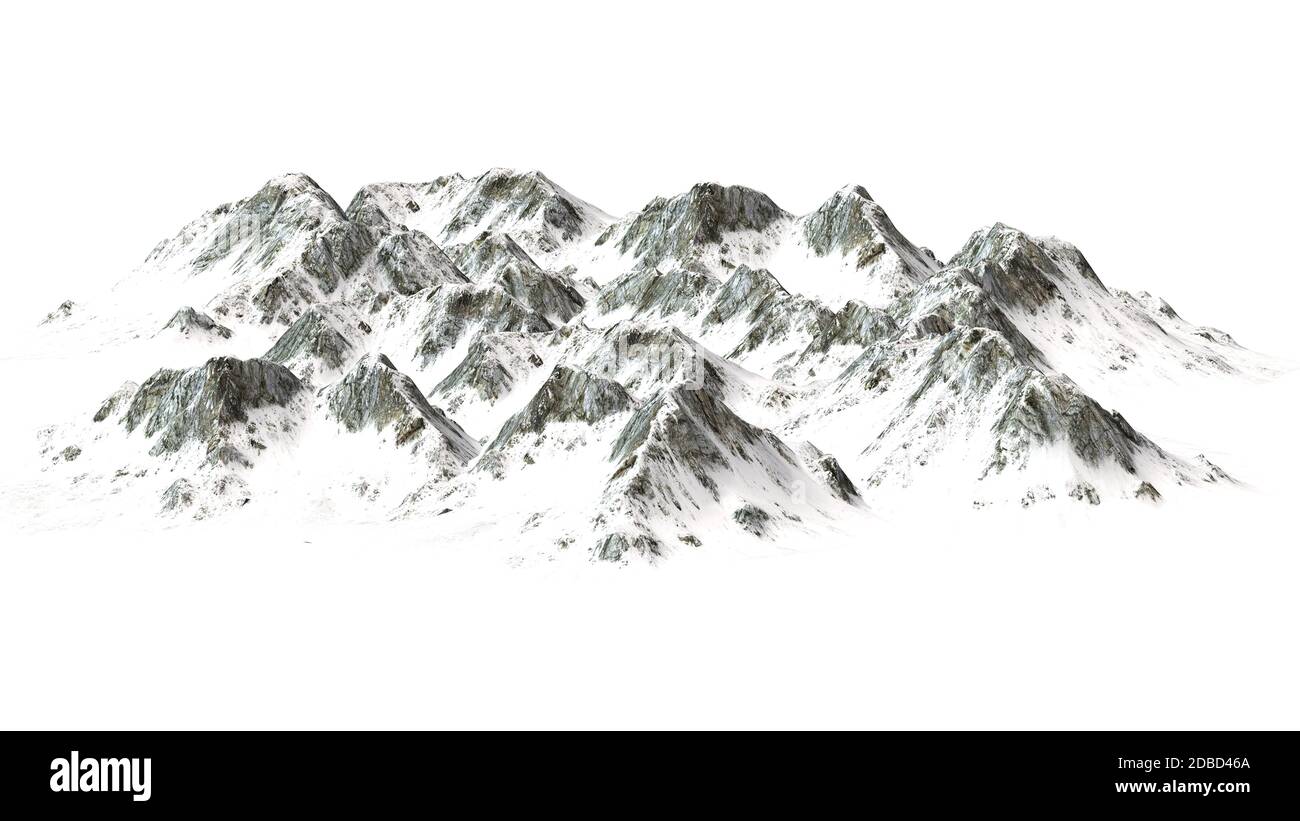 Landscape mountains on background Cut Out Stock Images & Pictures - Alamy