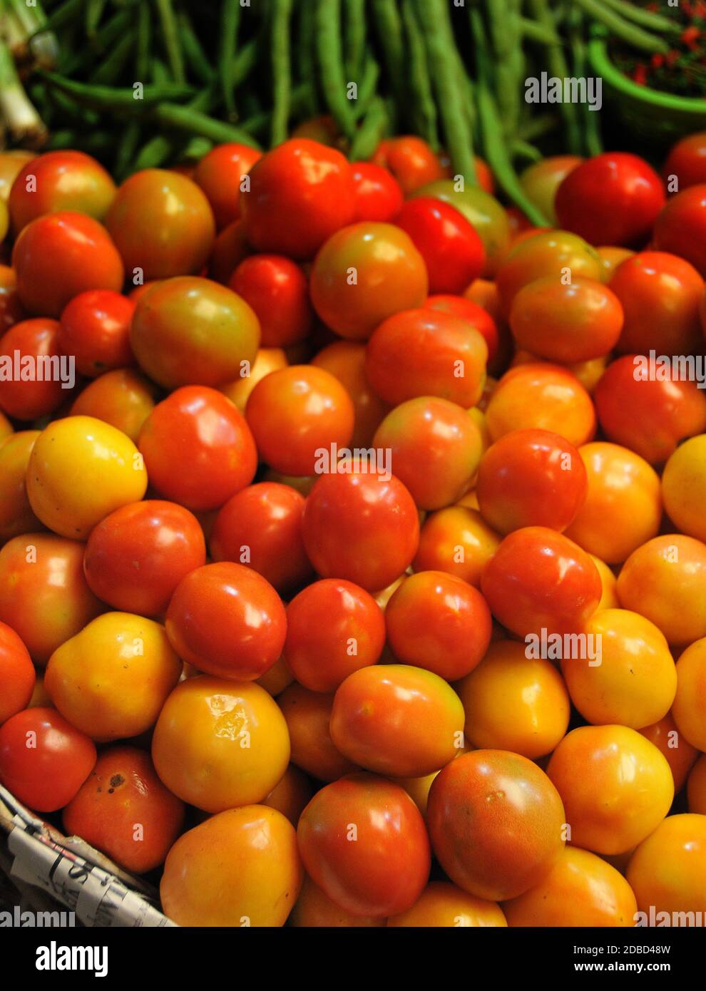 tomatoes on a market stall in the Philippines Stock Photo - Alamy