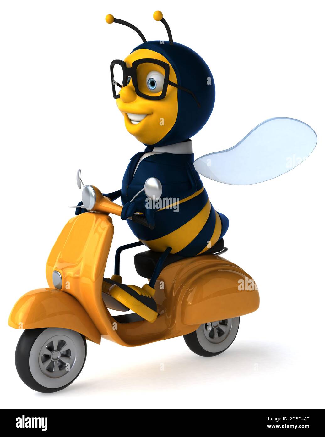 3D Illustration of a business bee Stock Photo - Alamy