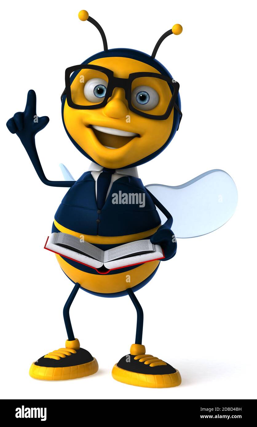 3D Illustration of a business bee Stock Photo - Alamy