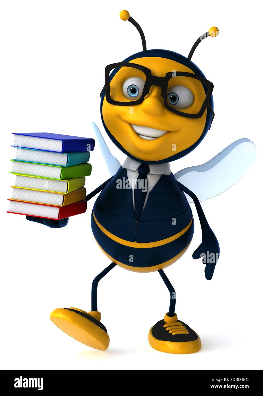3D Illustration of a business bee Stock Photo - Alamy