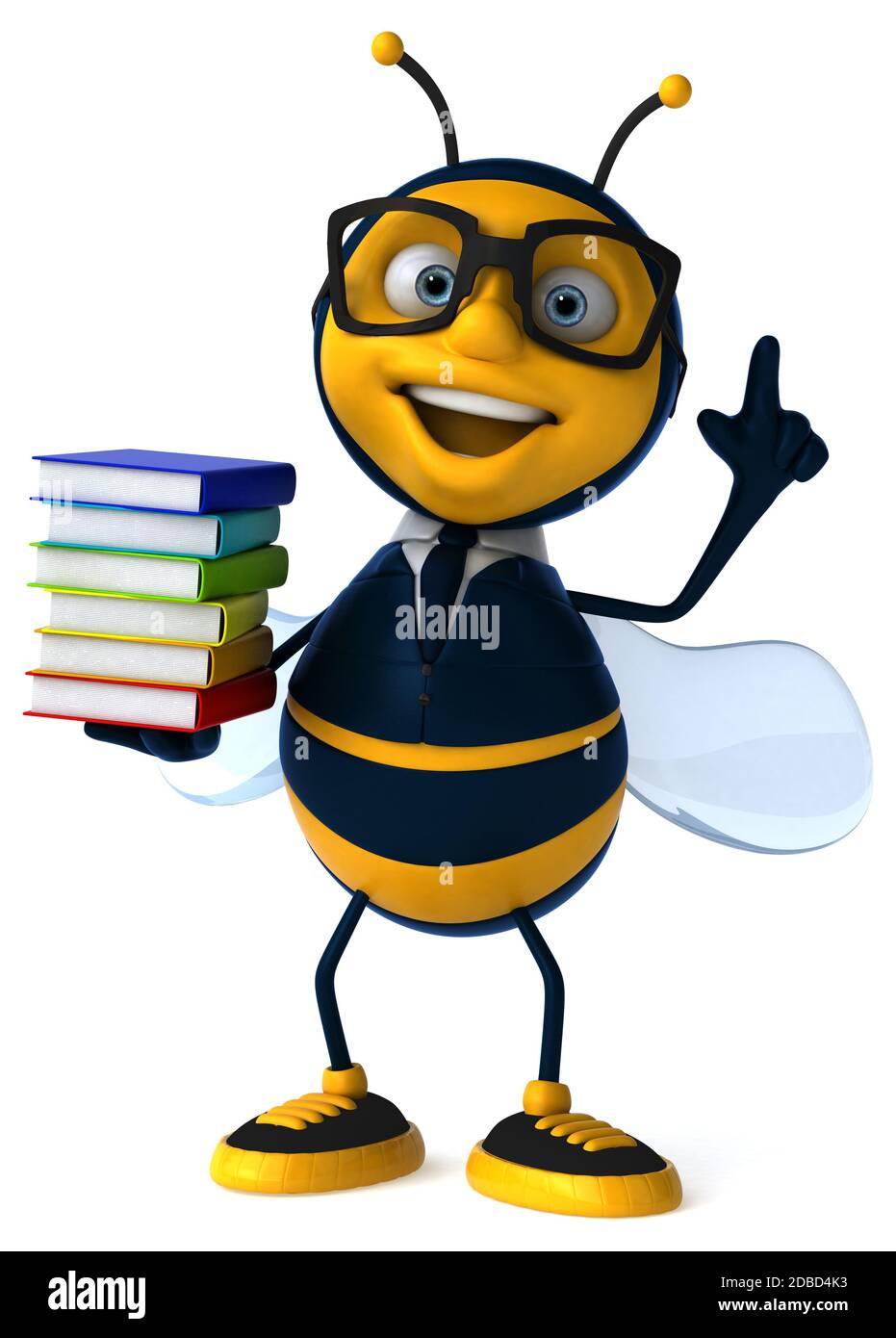 3D Illustration of a business bee Stock Photo - Alamy