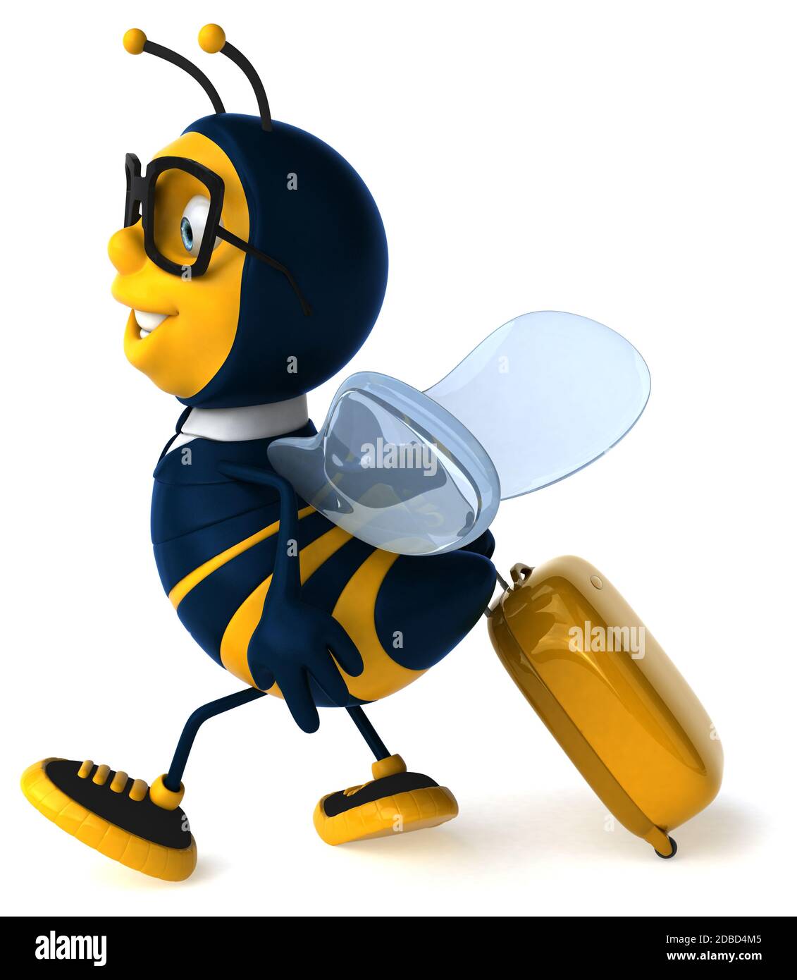 3D Illustration of a business bee Stock Photo - Alamy
