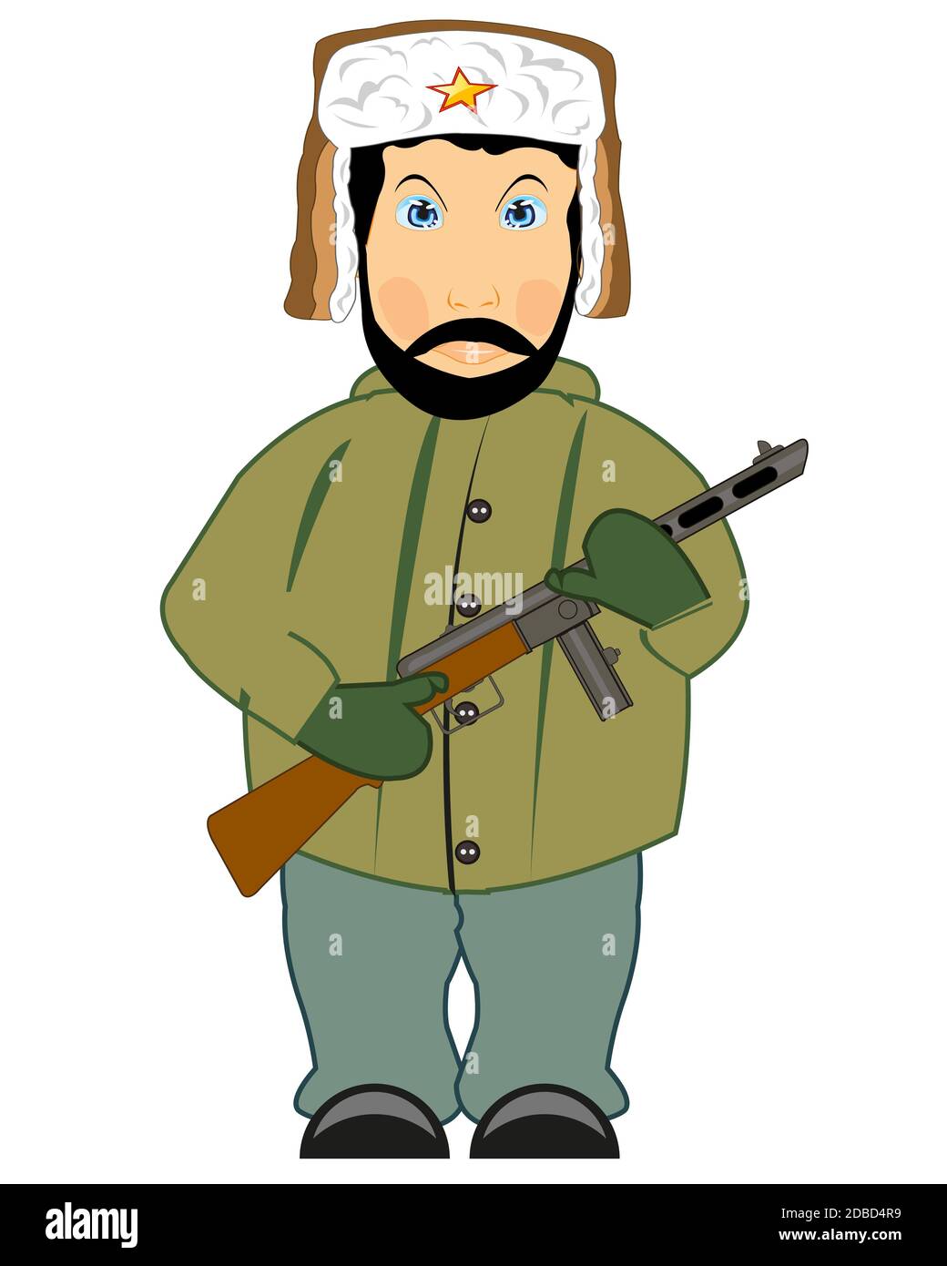 Soviet guerrilla of the timeses of the second world war Stock Photo - Alamy