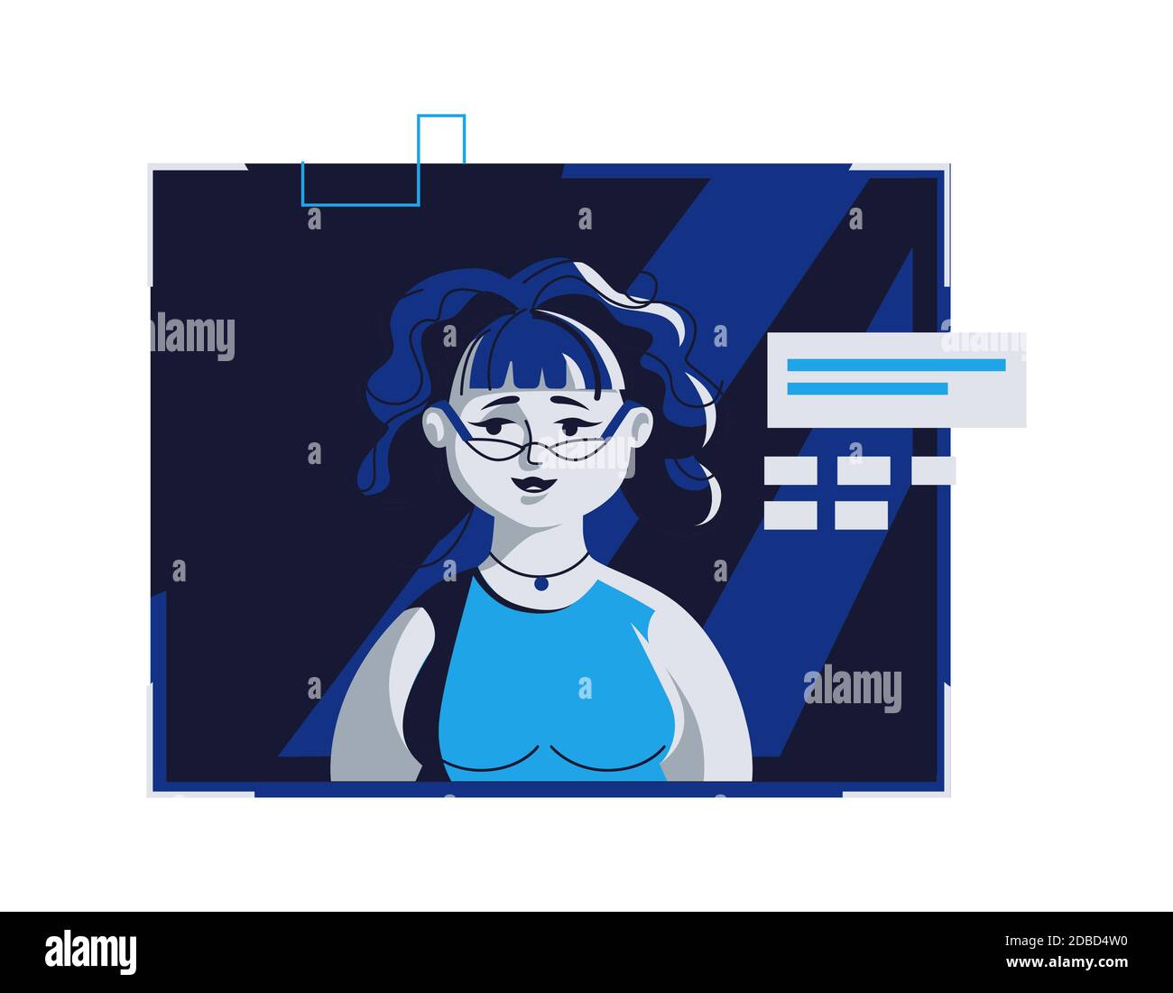 Modern people avatar in casual clothes, vector cartoon illustration ...