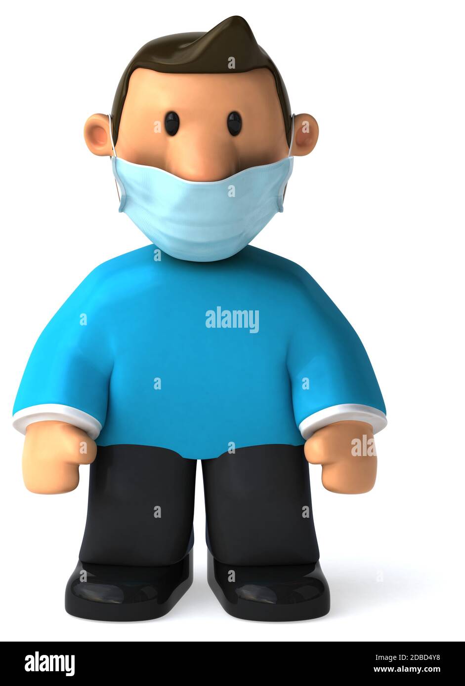 3D Illustration of a cartoon man Stock Photo - Alamy