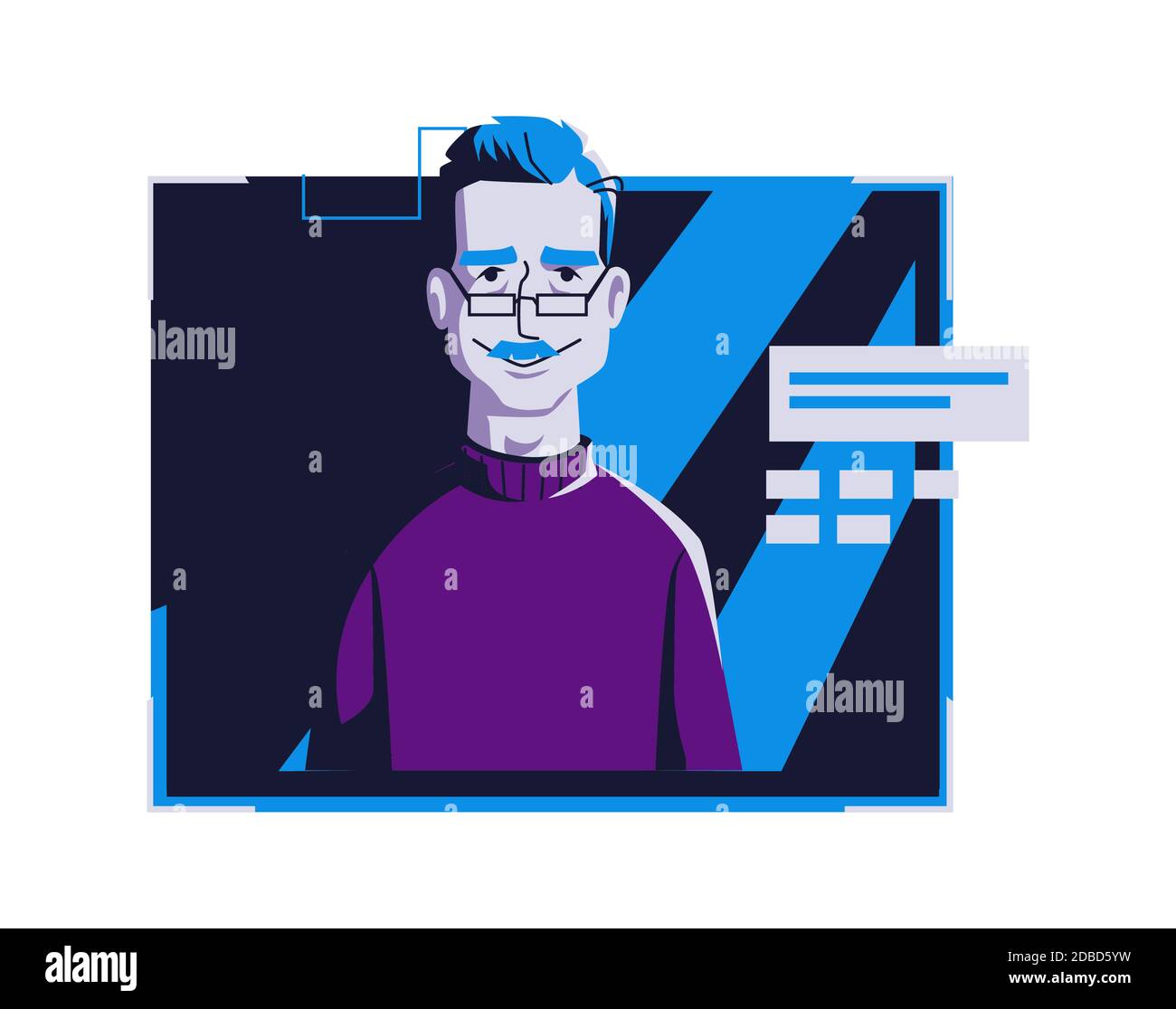 Illustration face in profile hi-res stock photography and images - Alamy