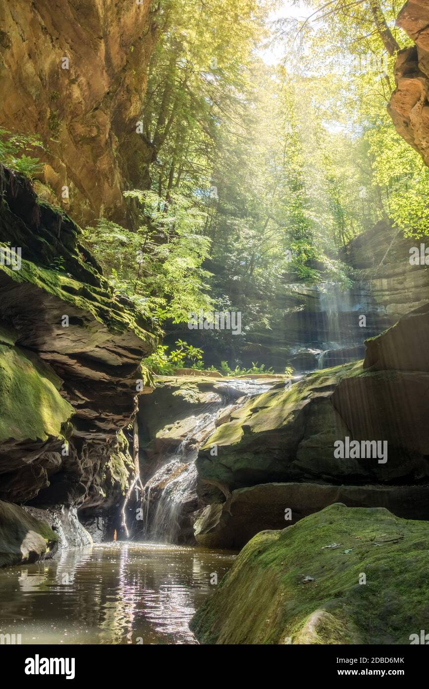 Scenic waterfall at Grayson lake in Kentucky Stock Photo - Alamy