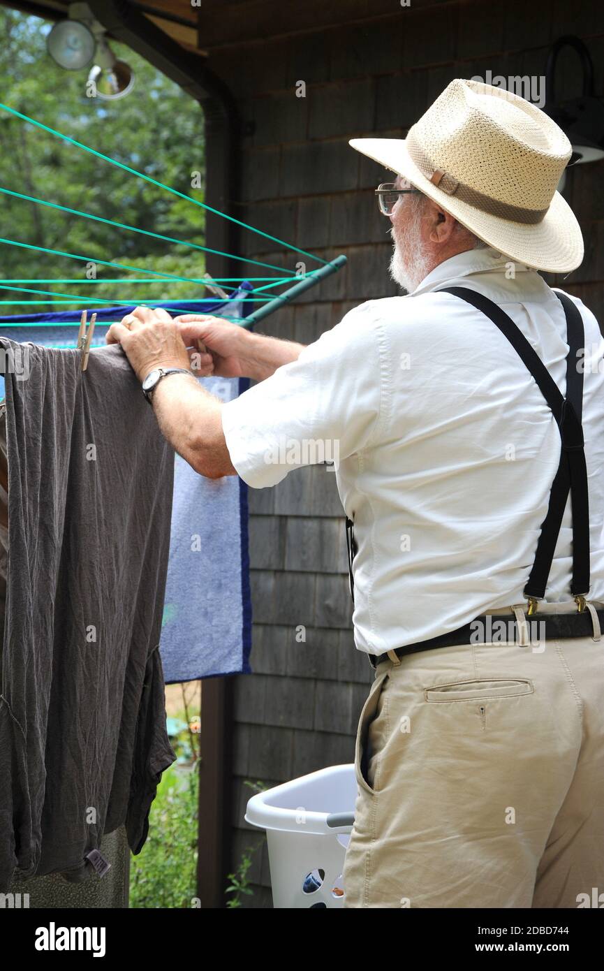 Wash day in the country Stock Photo - Alamy