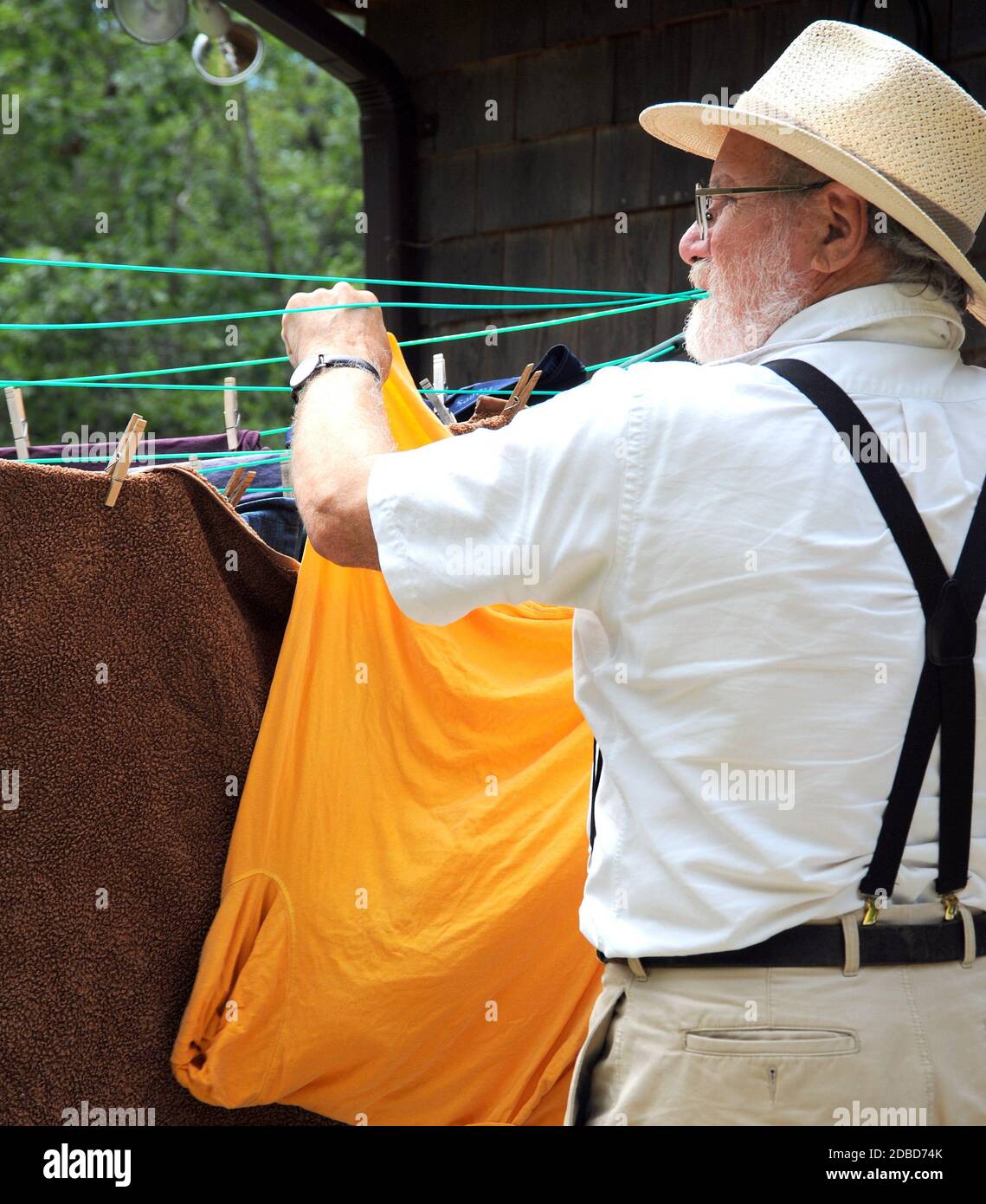 Wash day in the country Stock Photo - Alamy