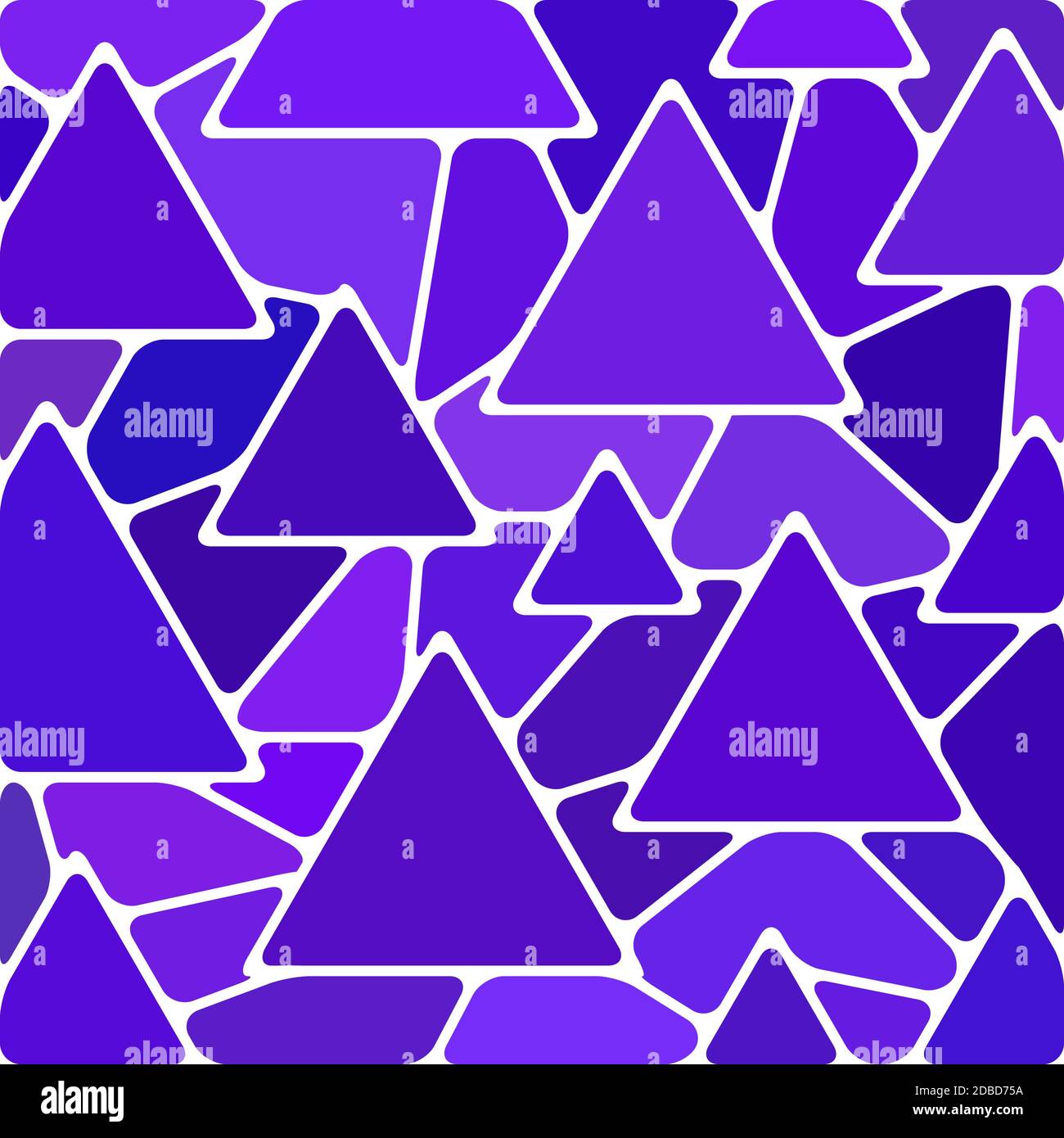 abstract stained-glass mosaic background - purple and violet triangles ...